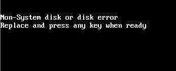 soporte a distancia: Pantalla negra con la siguiente leyenda o similar: Invalido/on system disk ...