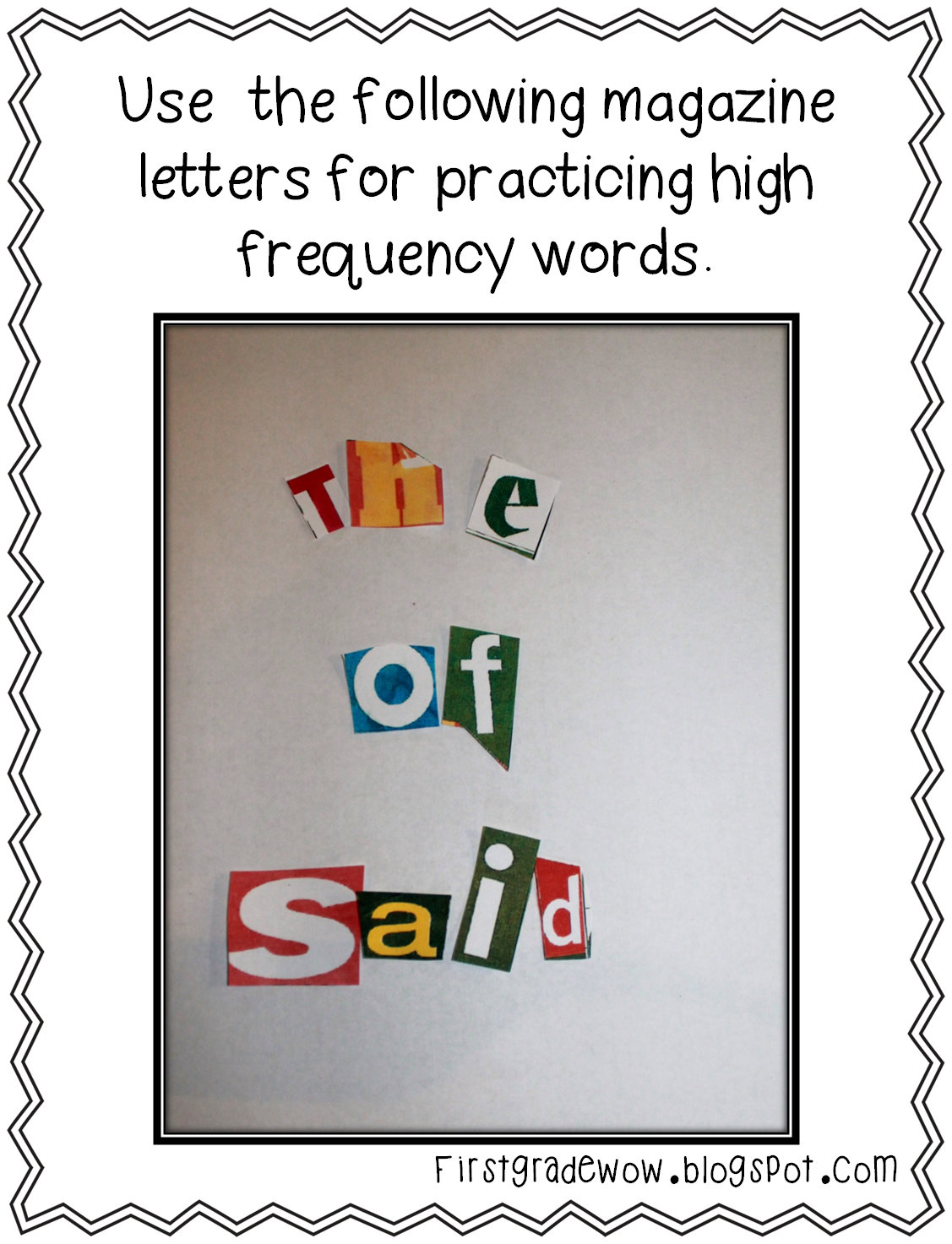 First Grade Wow: High Frequency Word Spelling