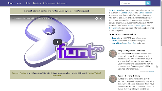 Toca do Tux: Comemorando 10 mil views do vídeo do Gentoo/Funtoo