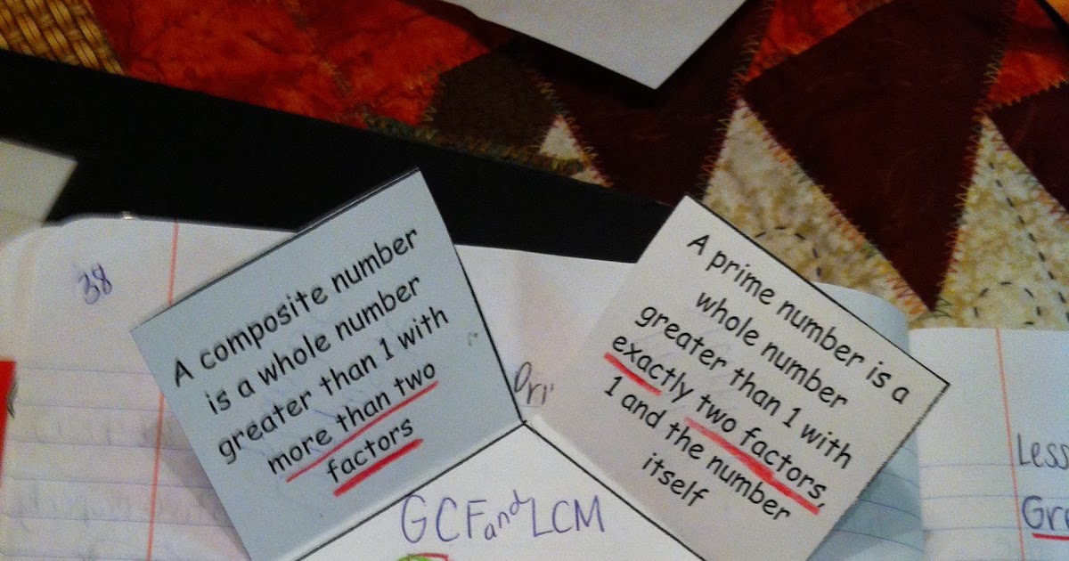 Interactive Math Notebooks: Least Common Multiple and Greatest Common ...