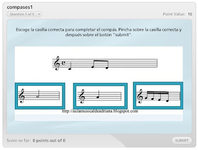 Juego para completar compases | aulamusicaldeadriana-google