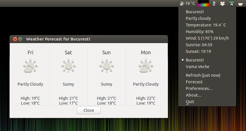 Install Weather Indicator With New Location And Forecast Fixes In Ubuntu ~ Web Upd8: Ubuntu ...
