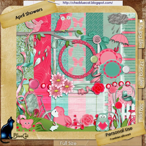 April Showers free kit | ♥ Bienvenue chez BlueCat ♥