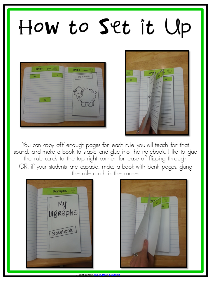 Phonics notebook assembly! - Teacher by the Beach