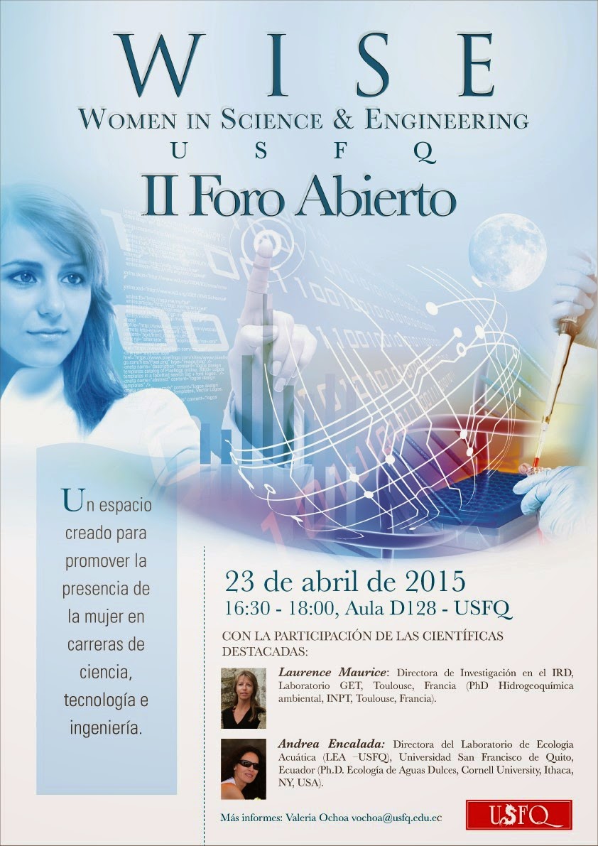 El Politécnico-USFQ invita al II foro abierto "WISE: Women in Science ...