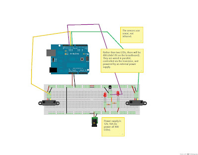 Sensor-Based Electronic Art: Lin and Kelsey's Fritzing Circuit
