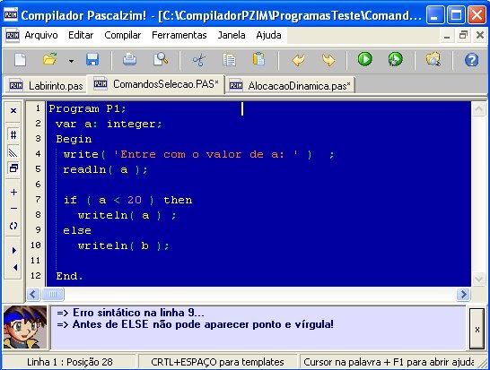 Doidos por PC: Pascal ZIM - Compilador pascal totalmente nacional
