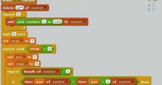 syed fasi ahmed: Bubble sort program using scratch syed fasi ahmed: Bubble sort program using scratch
