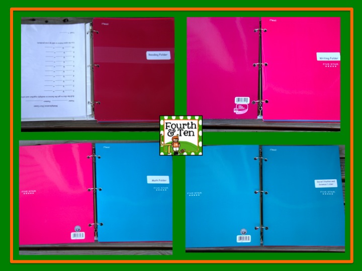 Fourth and Ten: STAR Binders: Getting and Keeping Kids Organized