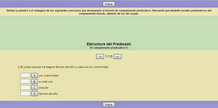 TEMA 7: LOCALIZA EL COMPLEMENTO PREDICATIVO