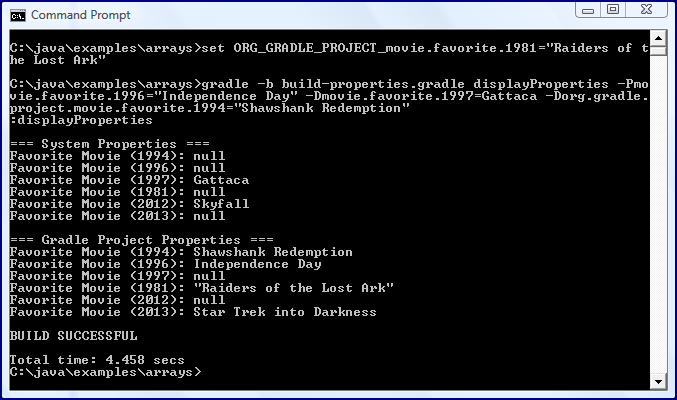 Specifying Gradle Build Properties Specifying Gradle Build Properties