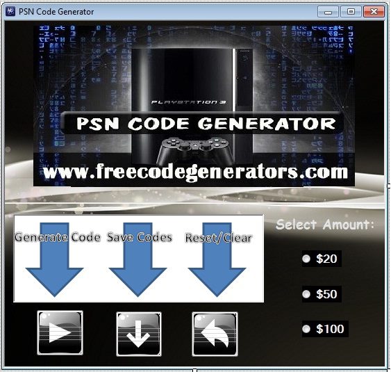 WORKING PSN CODE GENERATOR FREE DOWNLOAD