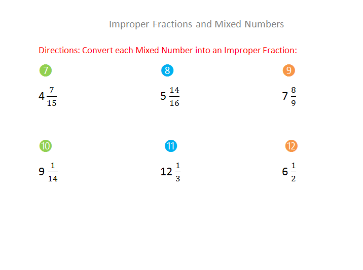 Bro and Sis Math Club: Improper Fractions and Mixed Numbers