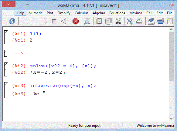Math & Geometry: Maxima - Symbolic mathematical computation software