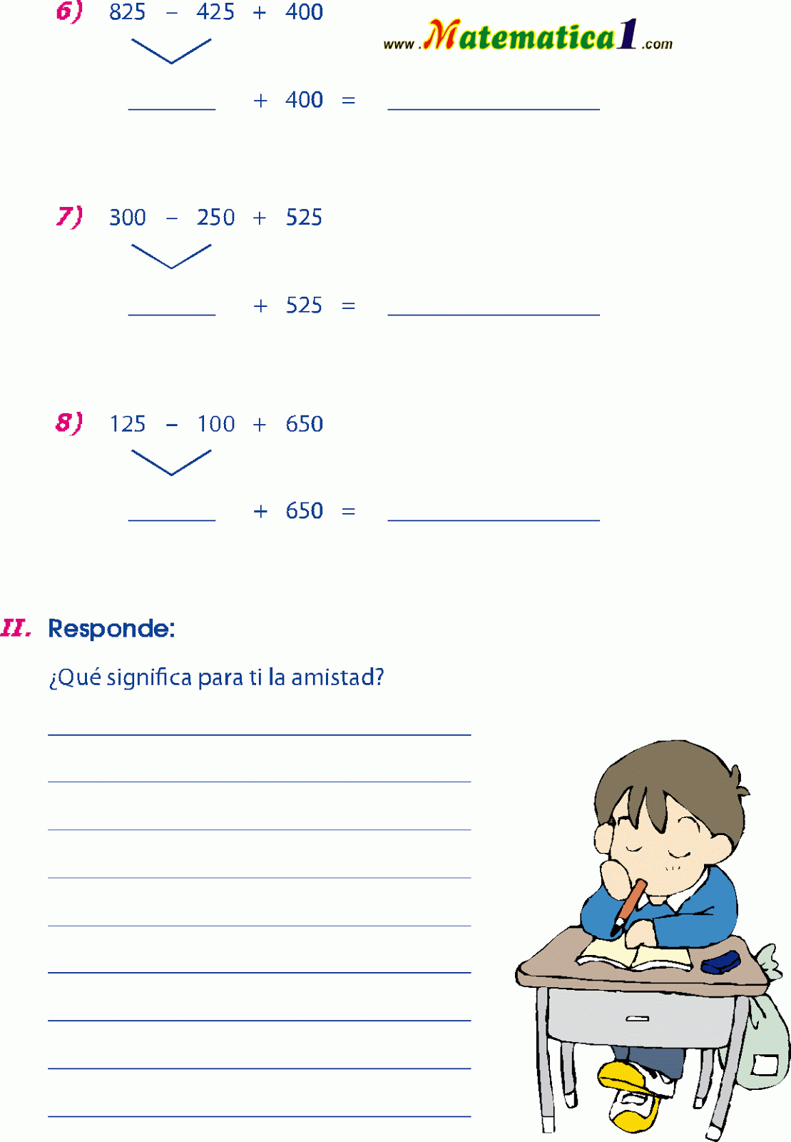 OPERACIONES COMBINADAS DE SUMA Y RESTA ACTIVIDADES Y EJERCICIOS PARA ...
