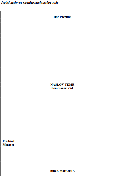 Primjeri knjiženja u računovodstvu - Knjigovodstvo: Kako se piše diplomski i seminarski rad