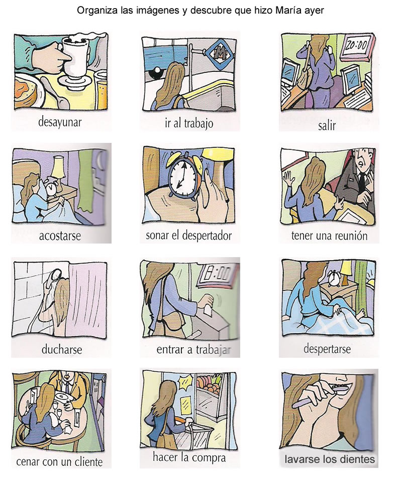 Para practicar pretérito indefinido | Actividades para clase de español ...