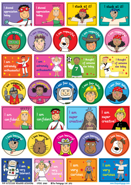Mrs.Berenice's Art Room: IB Learner Profile and Attitude Reward stickers