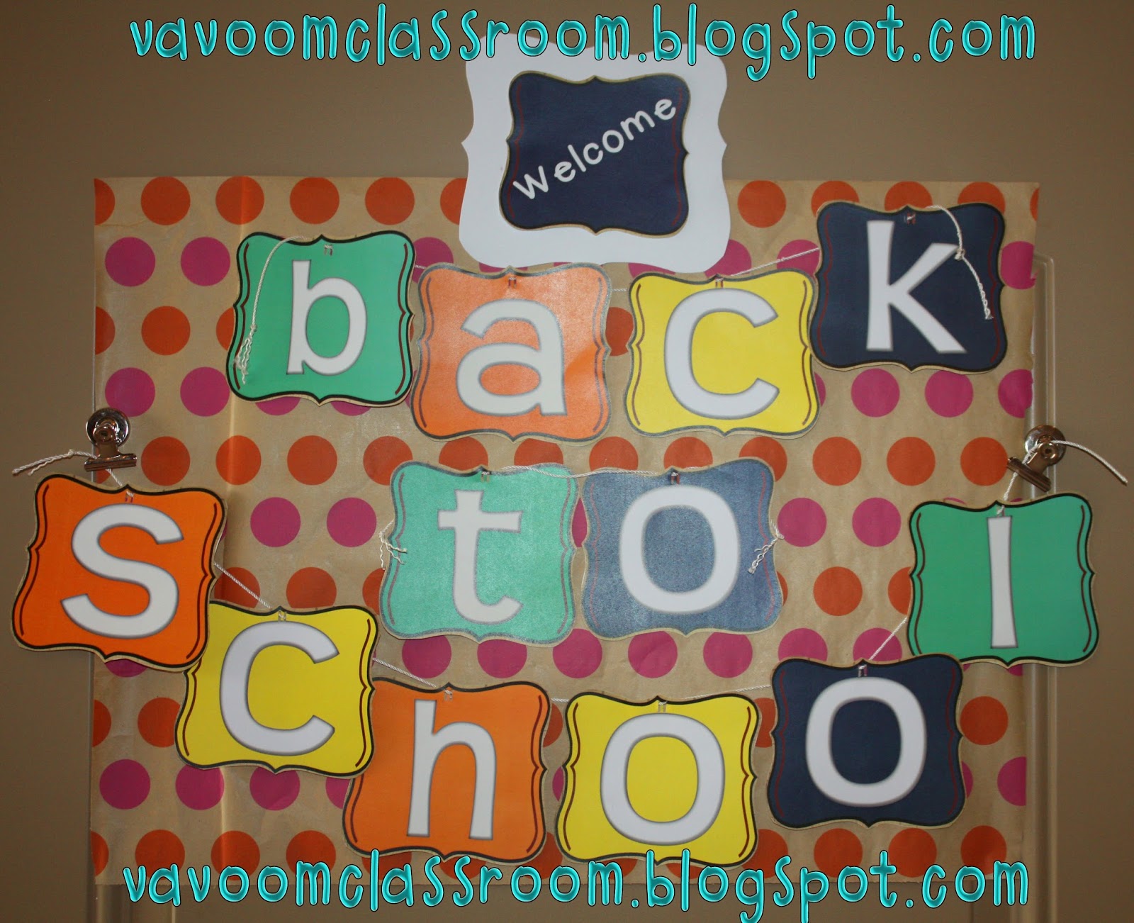 Vavoom Classroom: Welcome Back to School Freebie