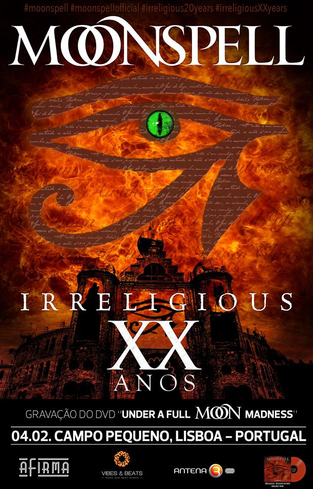 Moonspell Irreligious XX Anos – Campo Pequeno – World Of Metal