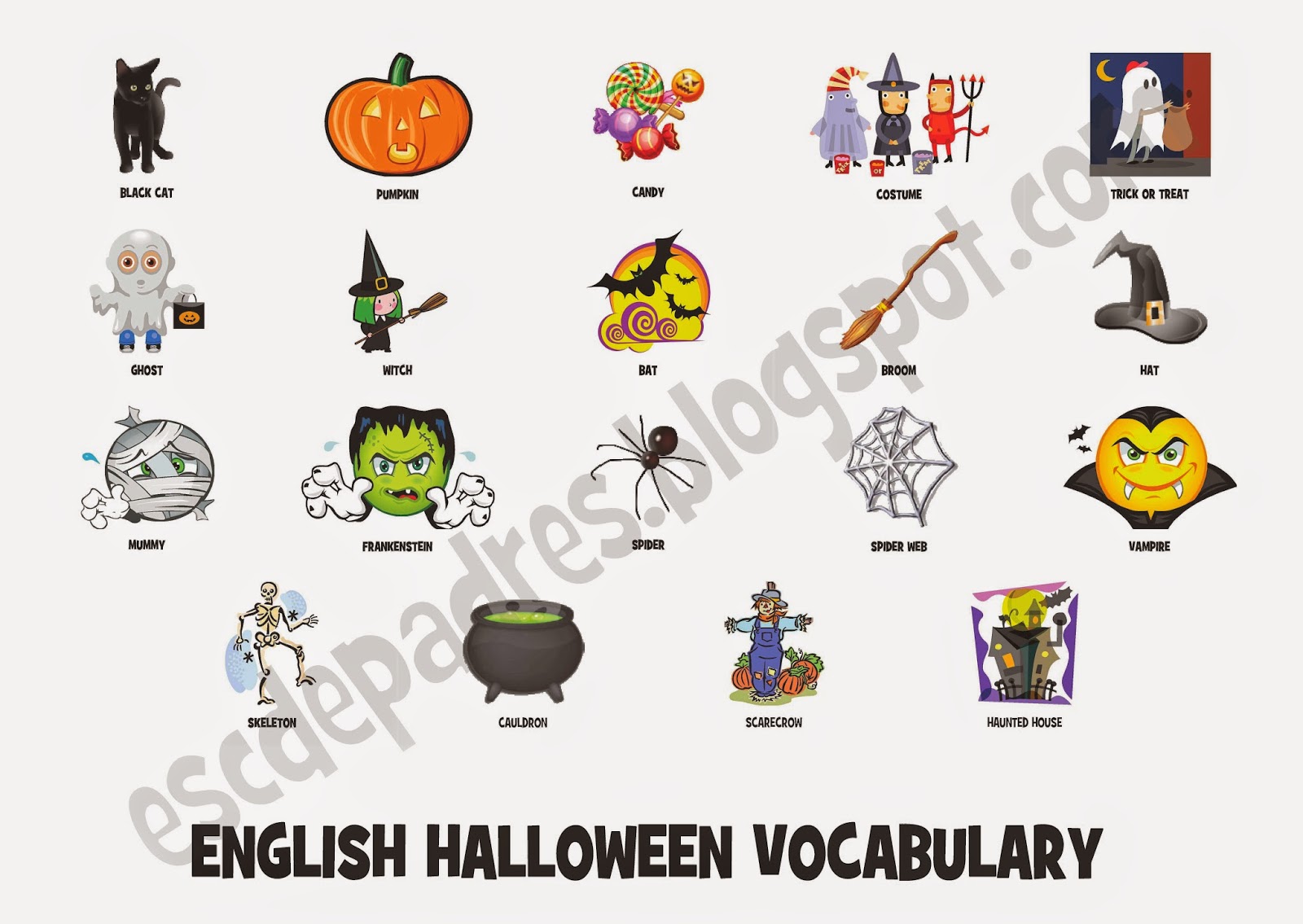 Escuela de padres y madres: INGLÉS PARA NIÑOS - ENGLISH HALLOWEEN ...