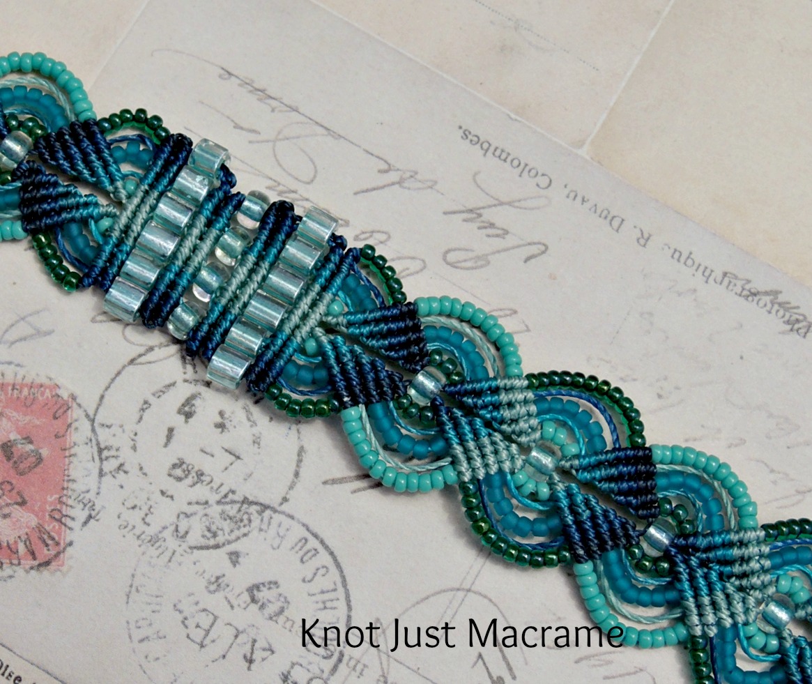 Knot Just Macrame by Sherri Stokey: My Favorite Color in Micro Macrame and Giveaway Winner!