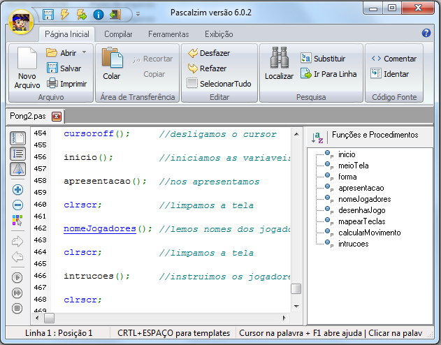 Pascalzim - Compilador Pascal: Linguagem