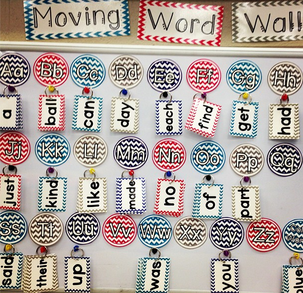 Moving Word Wall Flash Freebie - Kickin' It In Kindergarten