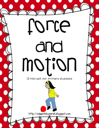 Force and Motion Mini-Unit ... Finally! - Sarah's Teaching Snippets