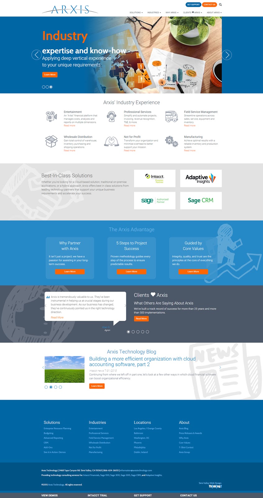 Corporate Website Design Revamp for the Future | Thinking2 - Web Development & Design