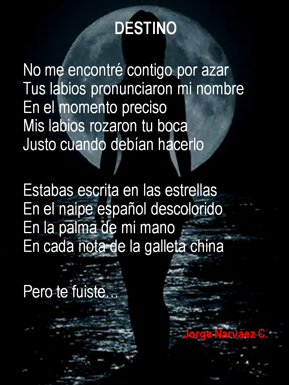 CUENTOS URBANOS Y OTROS POEMAS: DESTINO