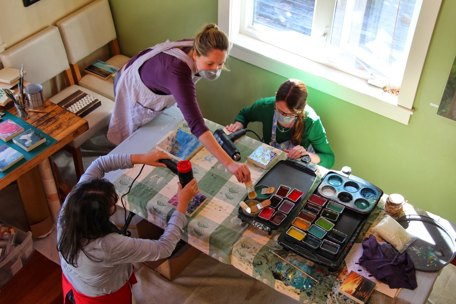 Daina Scarola, Ocean Art Studio: Encaustic Workshop Highlights
