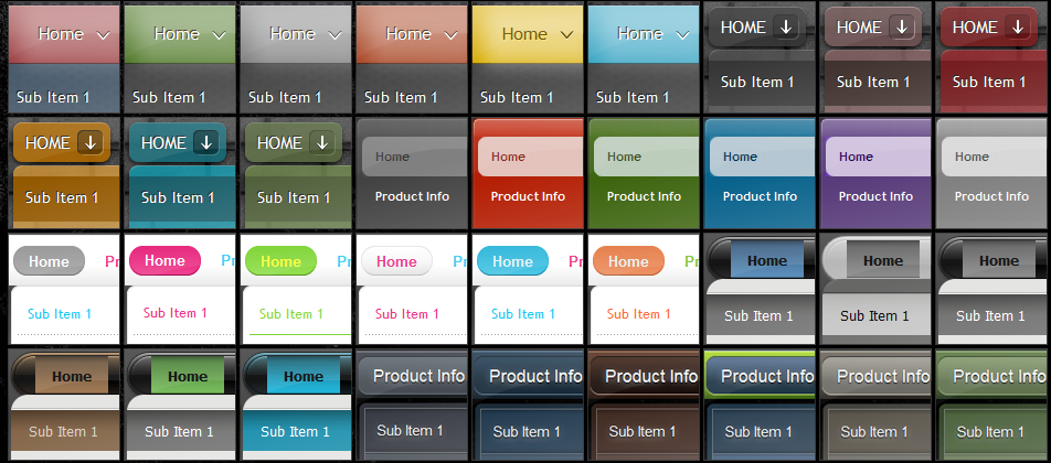 DSTV新鮮事: 16 jQuery Menu + 96 color