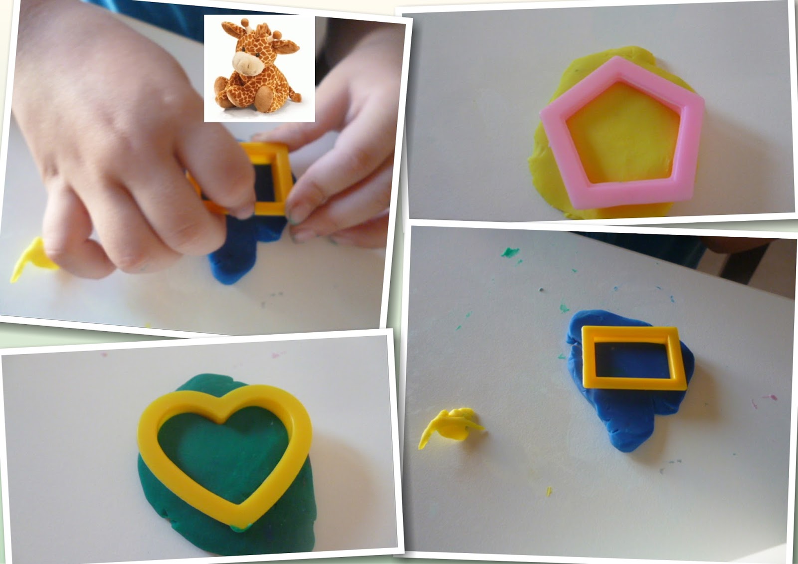 La jirafa: 271 - Figuras geométricas de plastilina