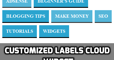 Customized Flat UI Labels Cloud widget for Blogger | Blogolect