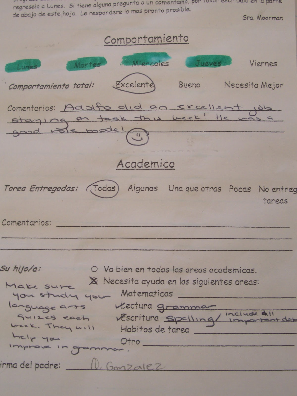 Weekly Reports: Communicating with Parents - Classroom Freebies