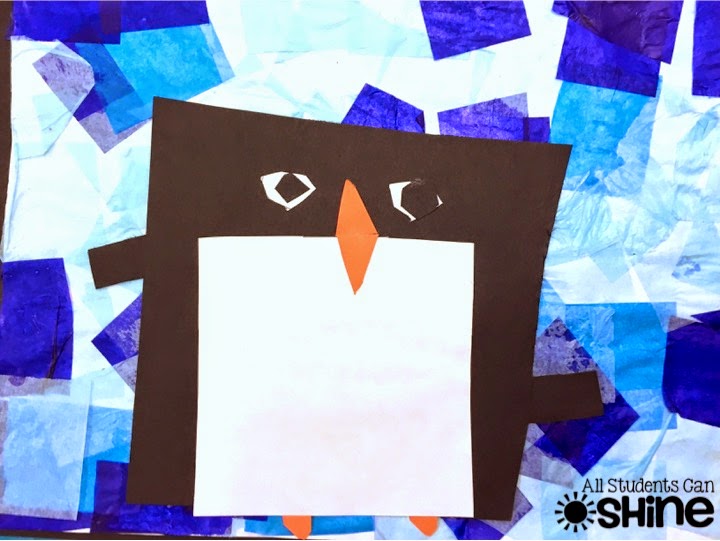 Penguins Art Project & Unit - All Students Can Shine