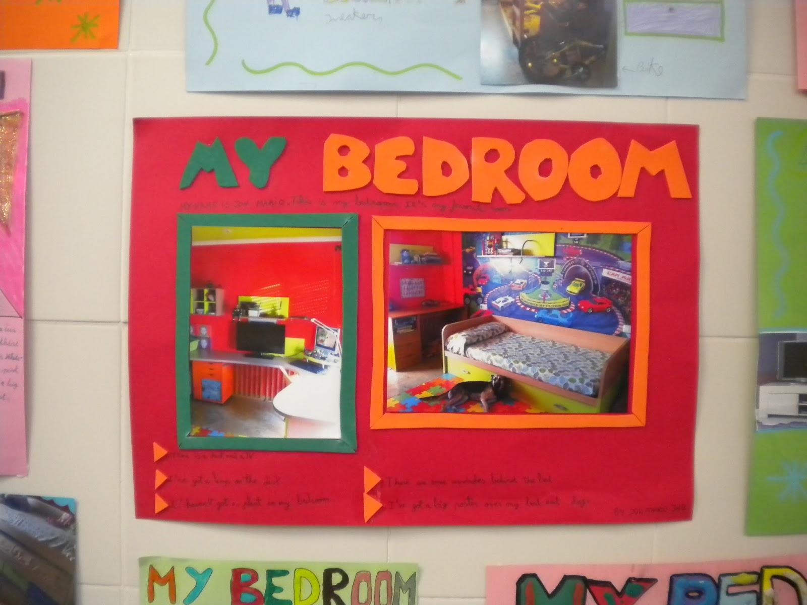 THE ENGLISH CLASSROOM BY MªJOSÉ MUELA: MY BEDROOM PROJECT (3RD PRIMARY)