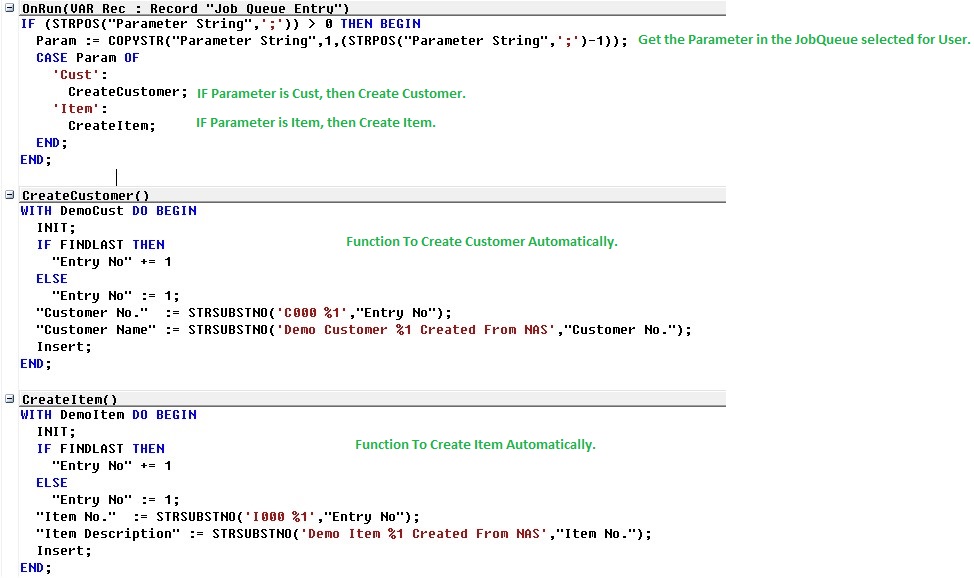 How to Use - Job Queue Parameter String? - Microsoft Dynamics NAV Community