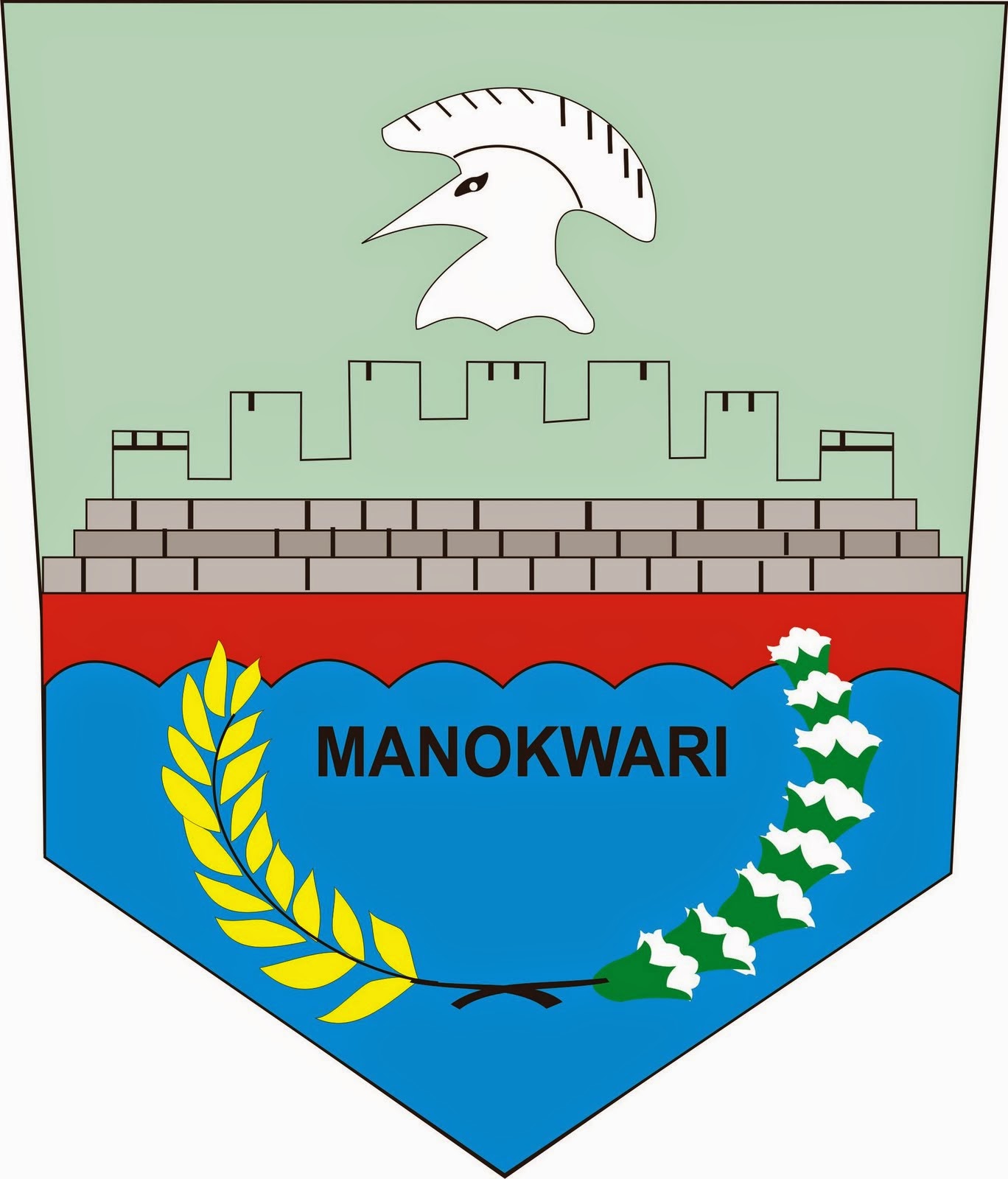 Logo Kabupaten / Kota: Logo Kabupaten Manokwari, Papua Barat Logo Kabupaten / Kota: Logo Kabupaten Manokwari, Papua Barat