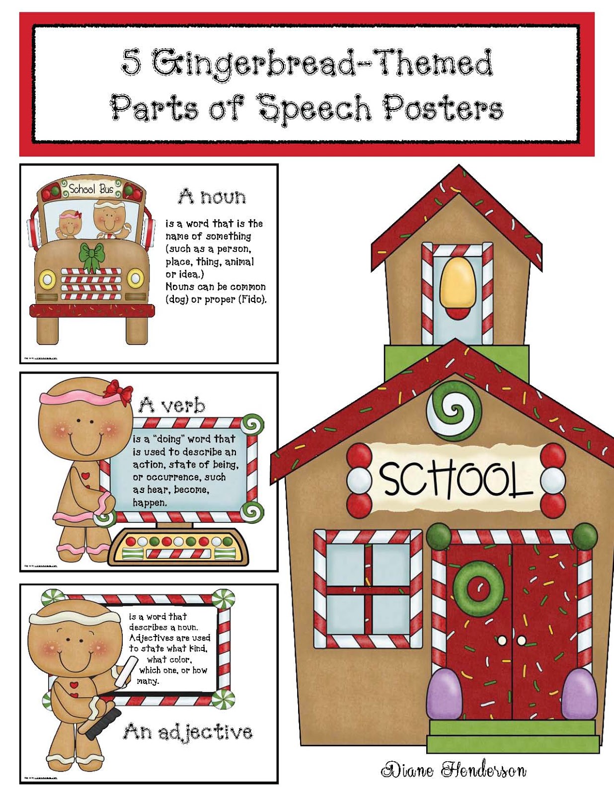 Gingerbread Posters - Classroom Freebies