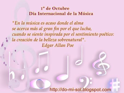 OL' BLUE EYES IS BACK: 1º DE OCTUBRE - DÍA INTERNACIONAL DE LA MÚSICA