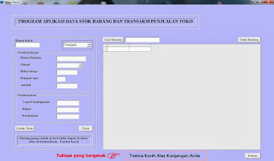 Membuat Tulisan Berjalan Pada Visual Basic 6 ~ Aneka Tutorial Pemrograman