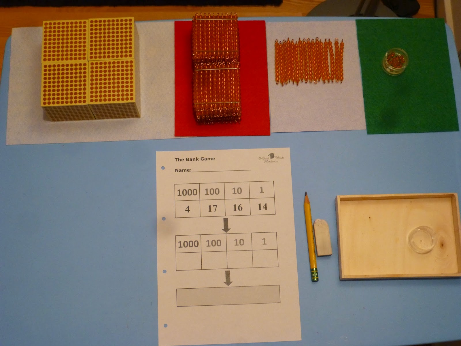 Family FECS: Montessori Activity: The Exchange Game 3