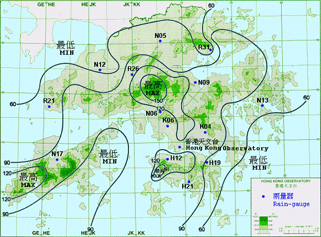 Map Analysis: Isohyet Map