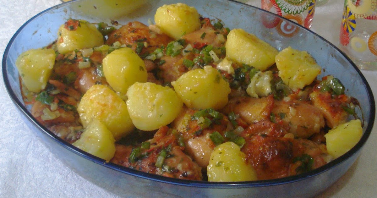 COMIDINHAS FÁCEIS: Frango assado com batatas e maionese COMIDINHAS FÁCEIS: Frango assado com batatas e maionese