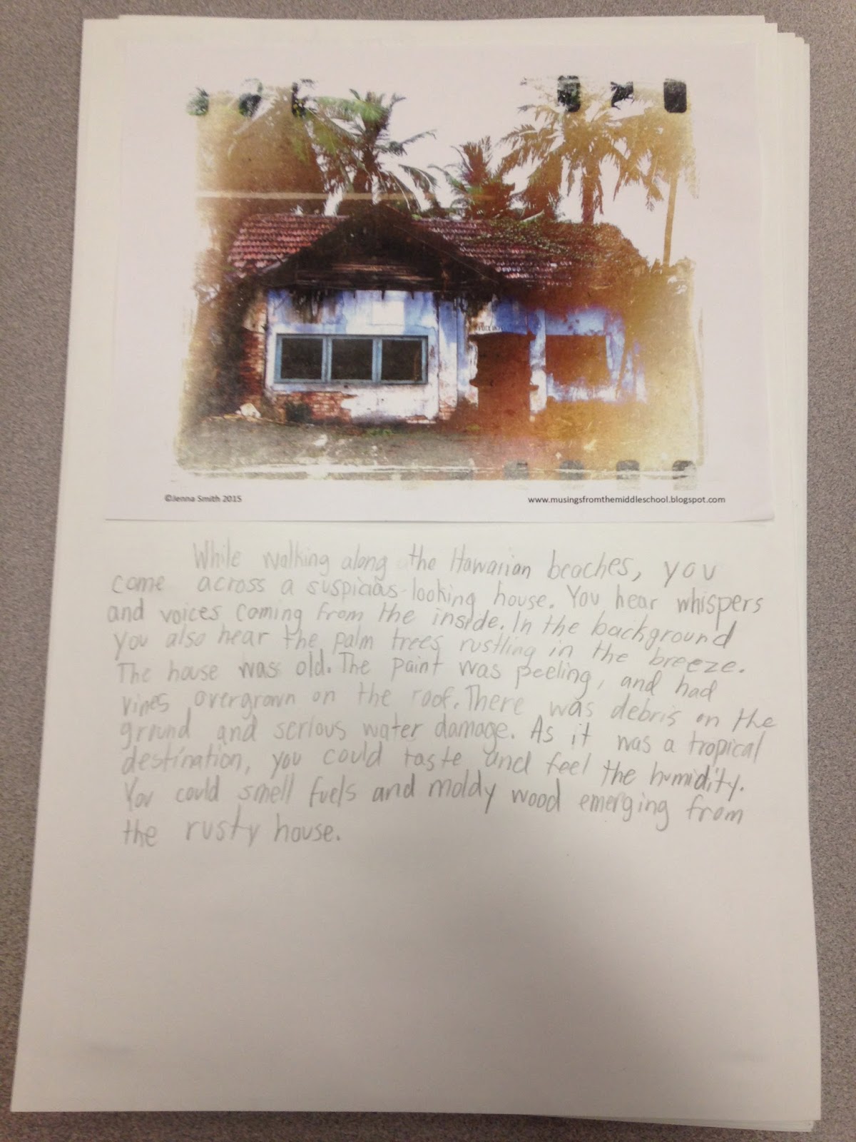 A Little Fun with Spooky Writing! - Musing From The Middle School