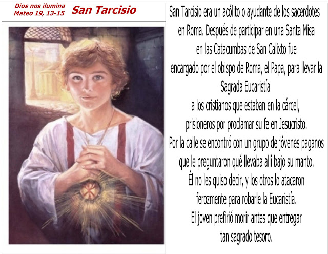 PEQUES Y PECAS...: POSTER: SAN TARCISIO.