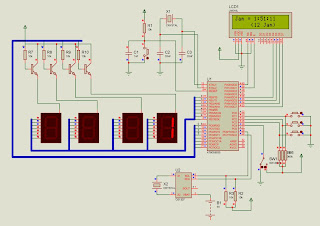 Jam digital dengan tampilan seven segmen dan LCD menggunakan RTC DS1307 dan mikrokontroler AVR ...