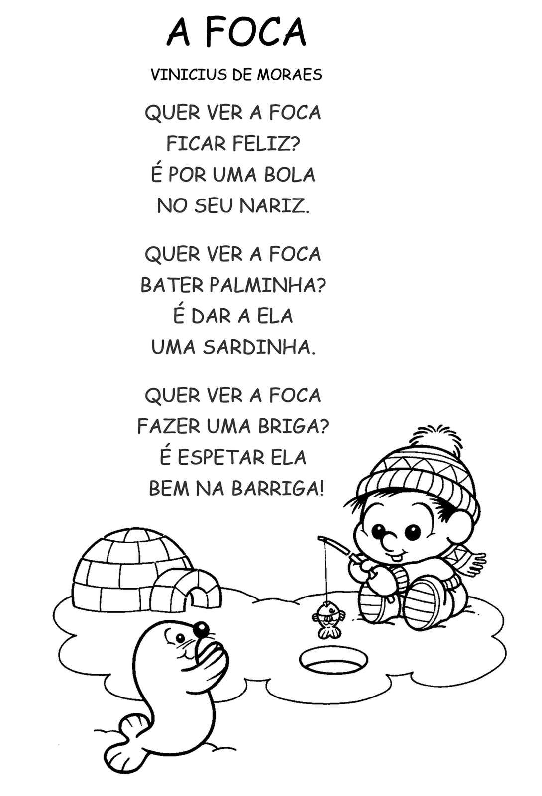 Poesia A Foca Vinícius De Moraes - LIBRAIN